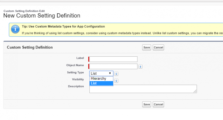 Salesforce List Custom Settings Is Greyed Out Just Another Dang Blog